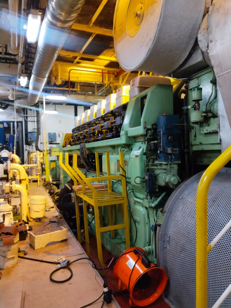 Crankshaft Repair | Onsite Grinding of BERGEN Engine